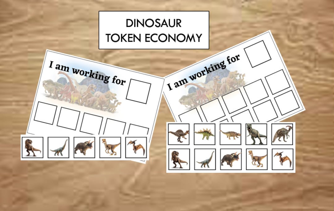 Dinosaur - Token Economy Board - Etsy