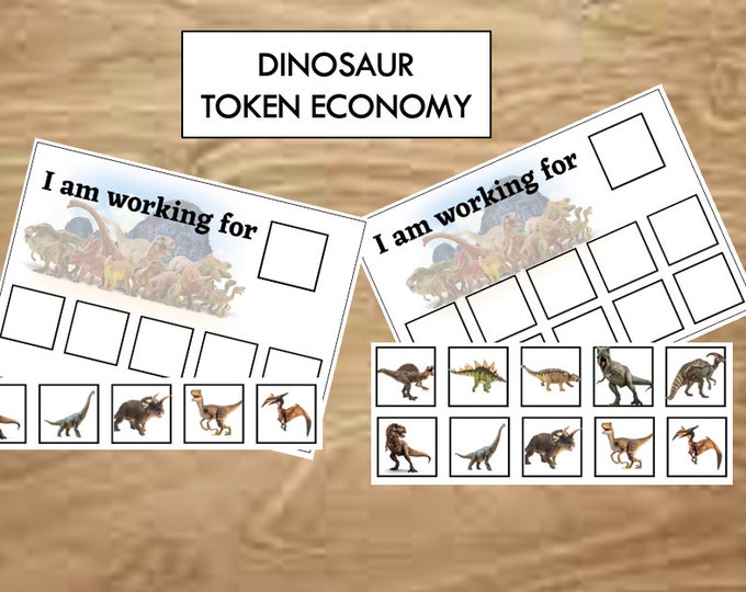 DIGITAL Token Board Dinosaurs 10 Tokens - Etsy