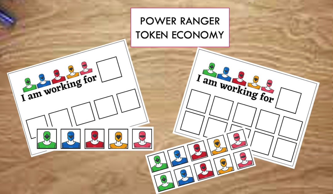 Power Ranger - Token Economy Board - Etsy