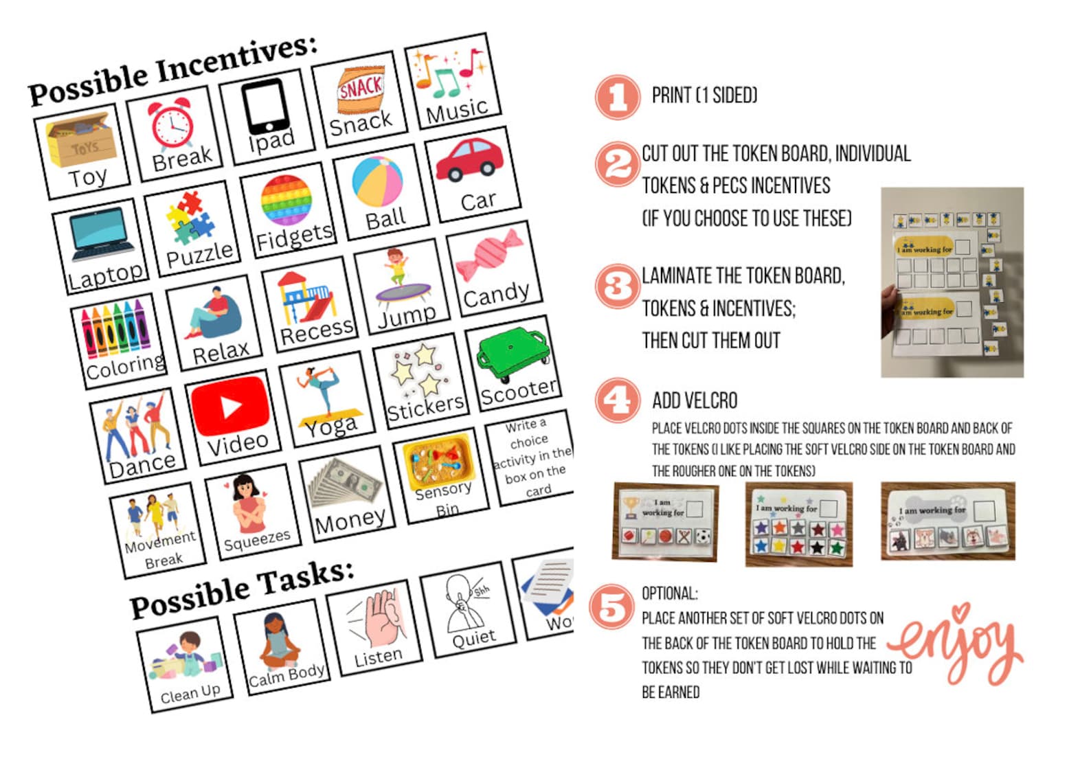 Toy Story - Token Economy Board With Task Squares - Etsy