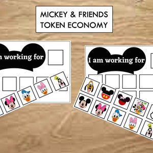 Mickey & Friends - Token Economy Board - Etsy