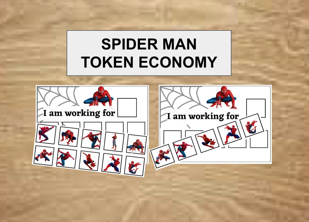 Spider Man - Token Economy Board - Etsy