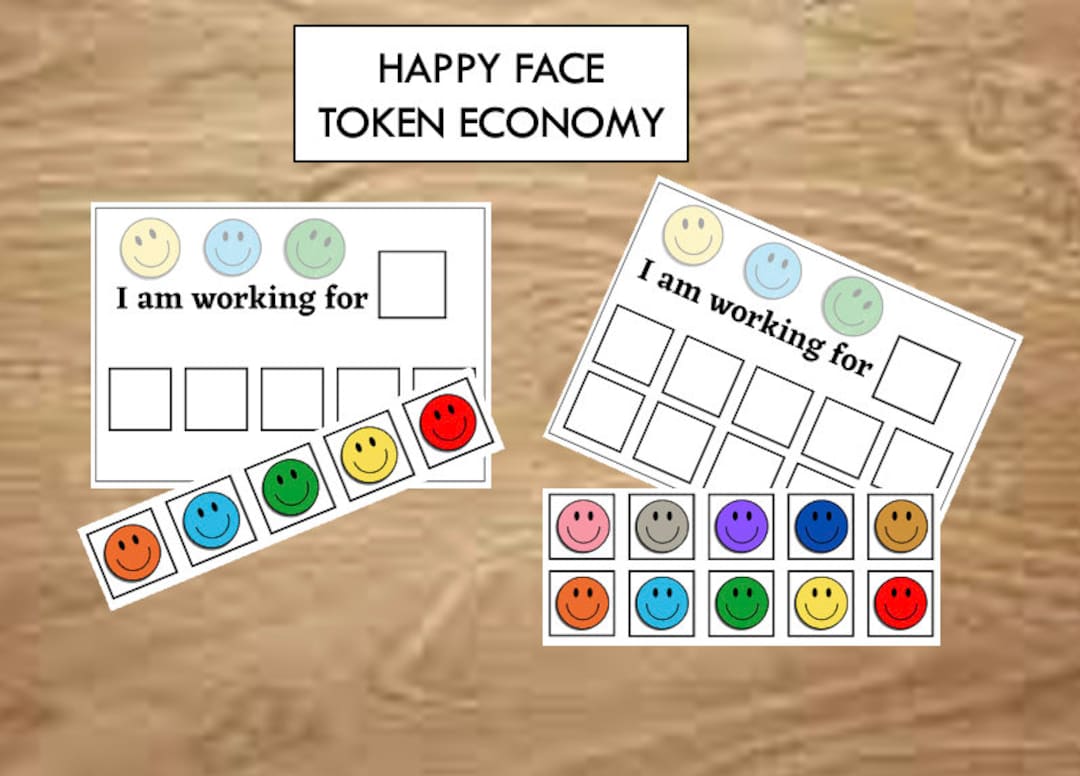 Happy Face - Token Economy Board - Etsy