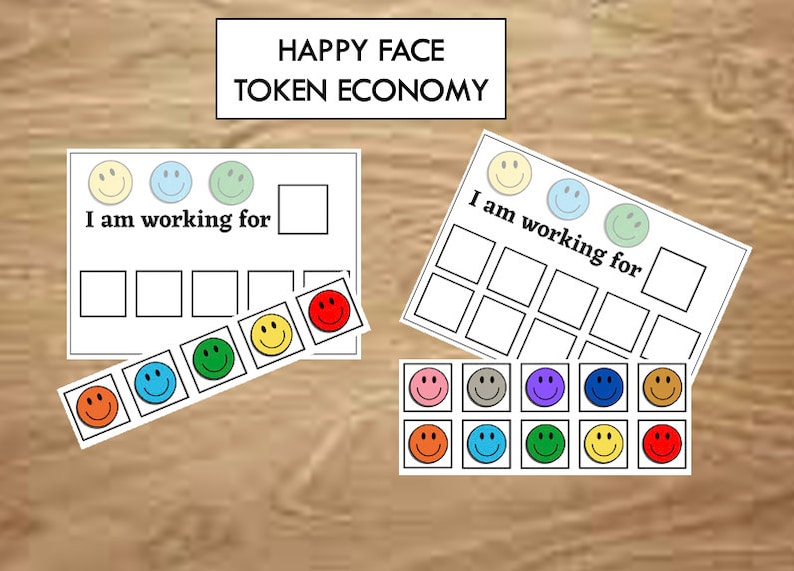 Happy Face - Token Economy Board - Etsy