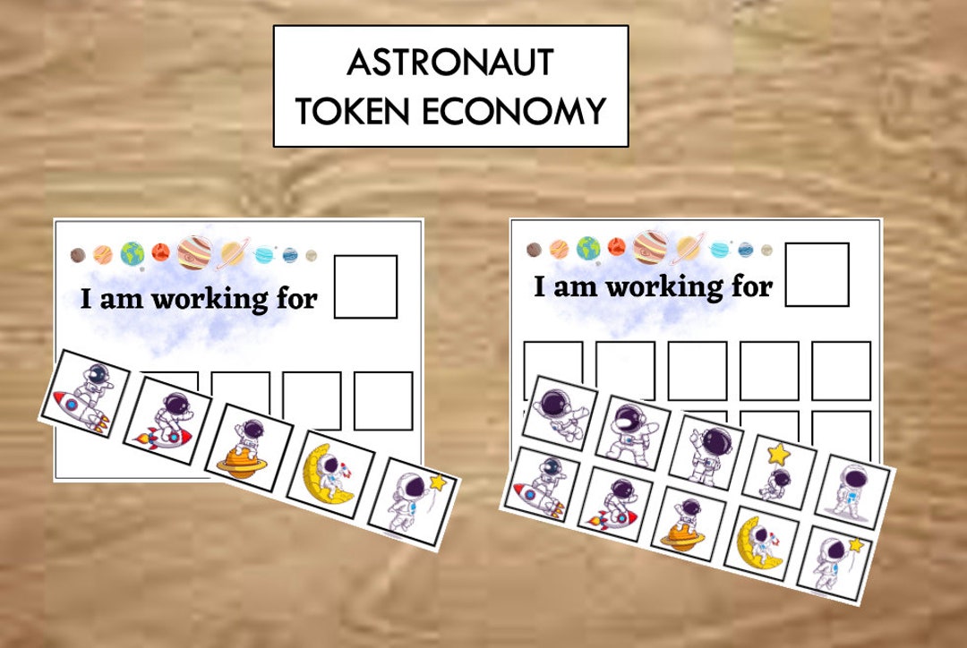 Astronaut - Token Economy Board - Etsy