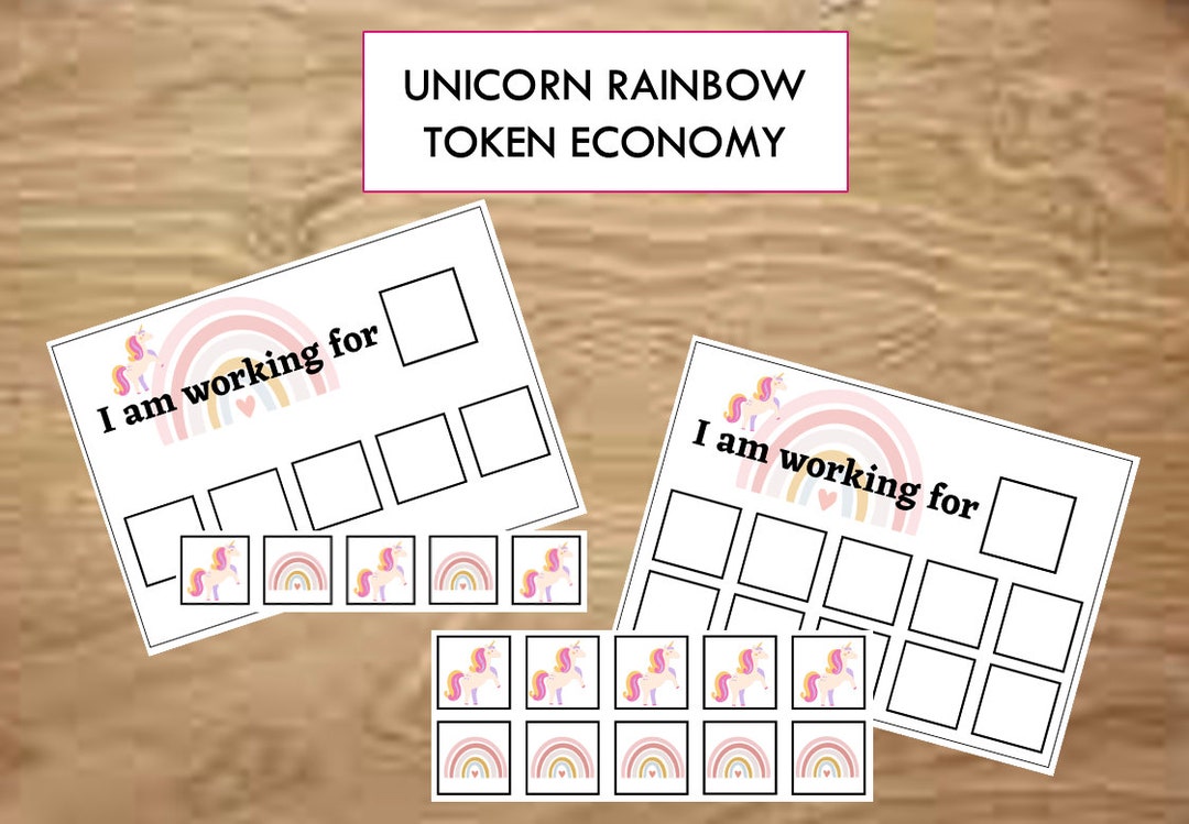 Unicorn Rainbow Token Economy Board - Etsy Sweden