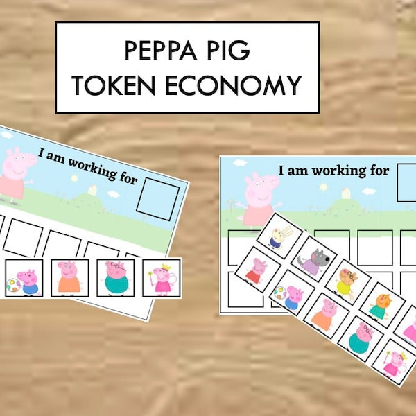 Peppa Pig Token Board - Etsy