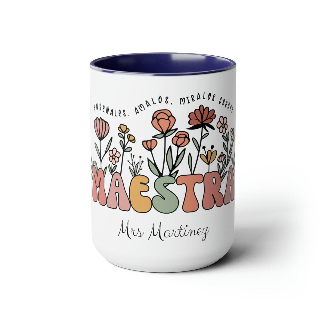 Custom Spanish Teacher Gift Mug, Spanish Maestra Gifts, Teacher ...