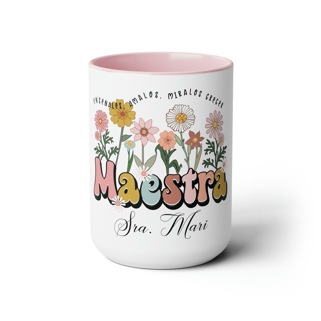 Custom Spanish Teacher Mom Gift Mug/spanish Maestra Gift/personalized ...