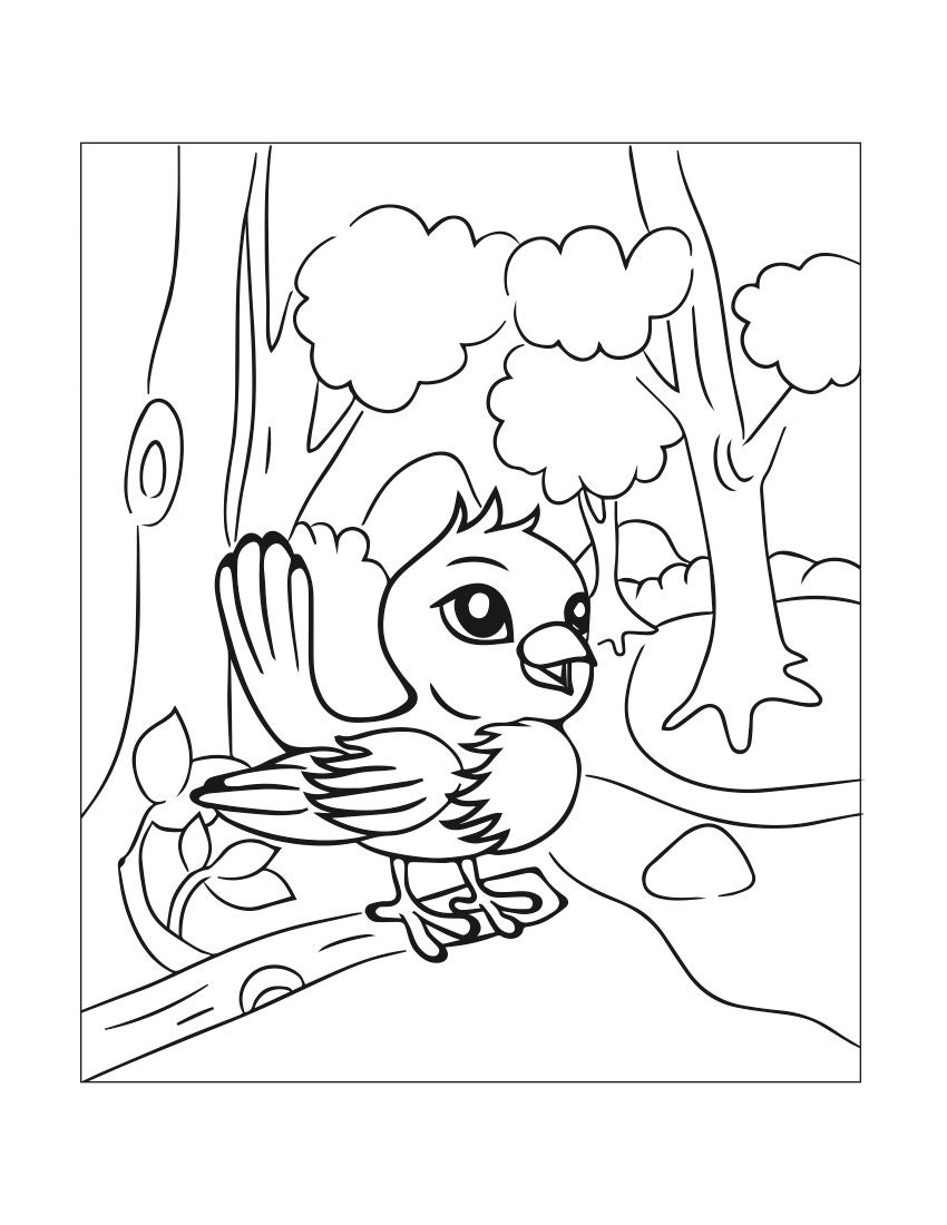 Cute Birds Coloring Pages (20 Total) *digital File - Etsy