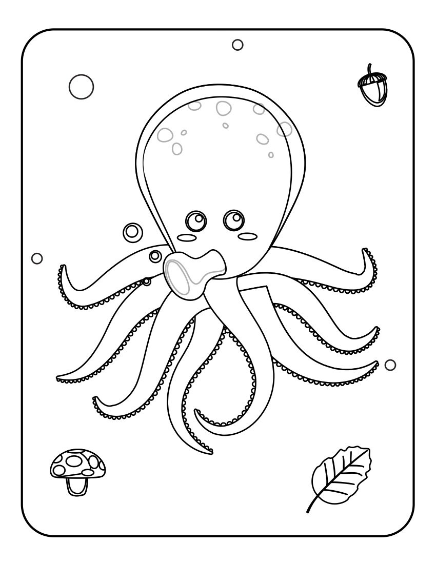 Animals in Nature Coloring Pages (20 Total) *digital File - Etsy