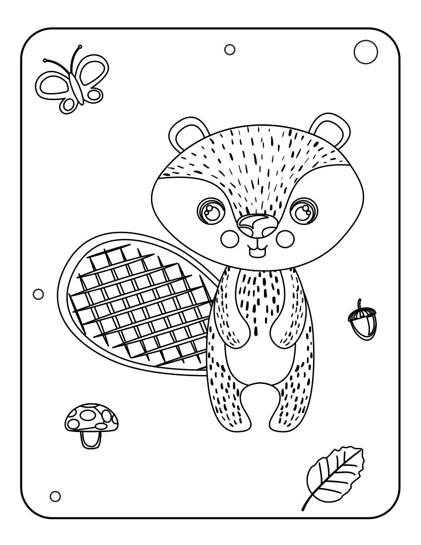 Cute Animal Coloring Pages (20 Total) *digital File - Etsy