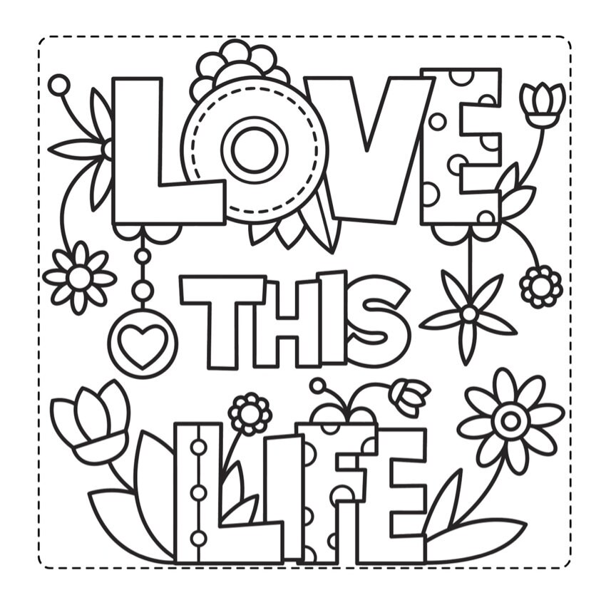 Inspirational Coloring Pages (20 Total) *digital File - Etsy