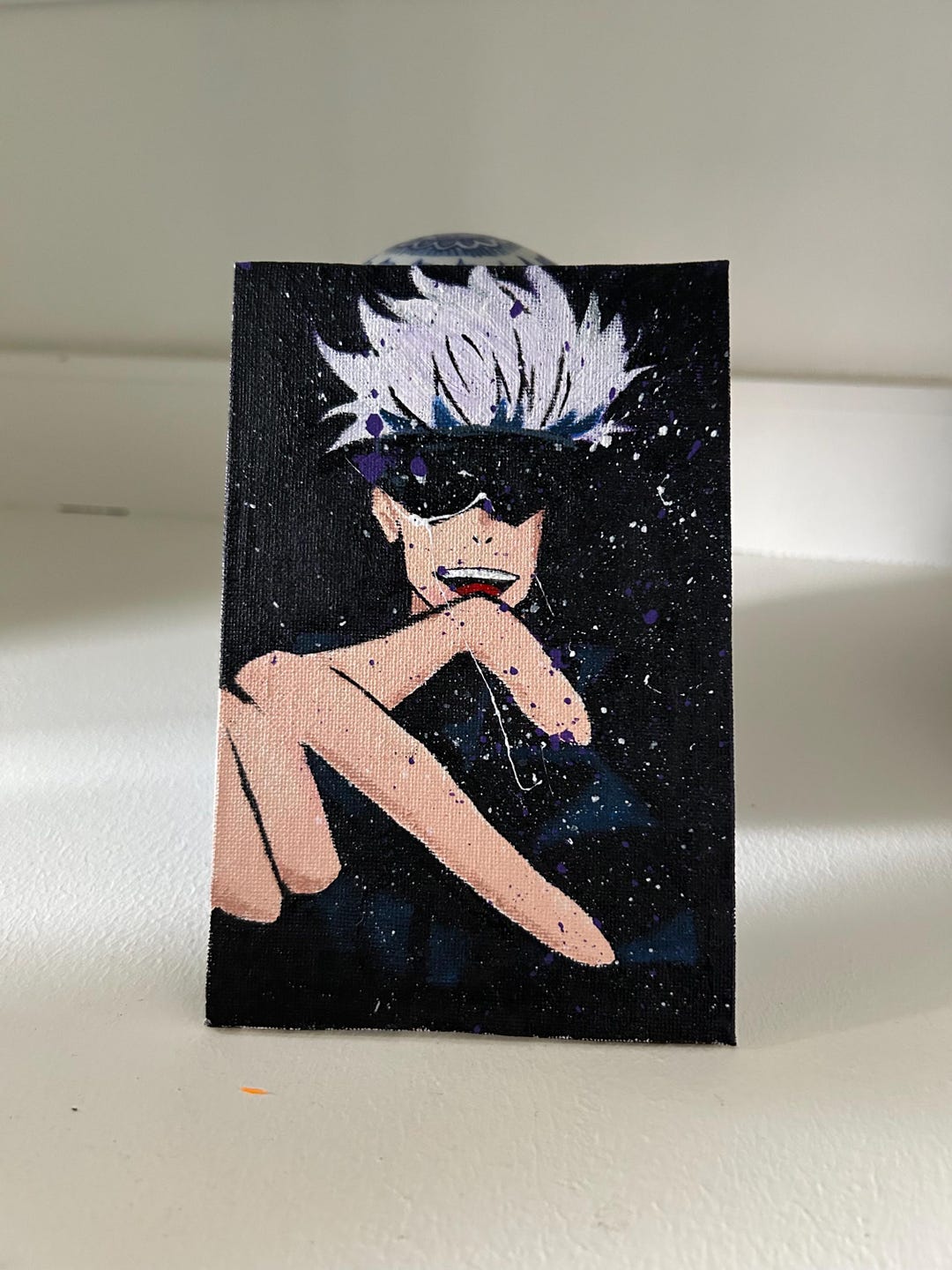 Gojo Satoru Portrait | Handpainted Portrait - Etsy