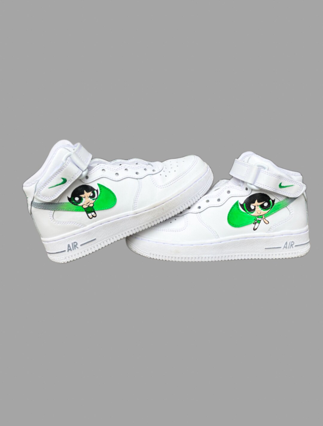 Powerpuff Girls Buttercup Air Force 1s Custom - Etsy Australia