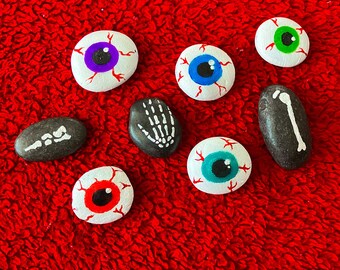 Halloween Painted Rocks - Etsy