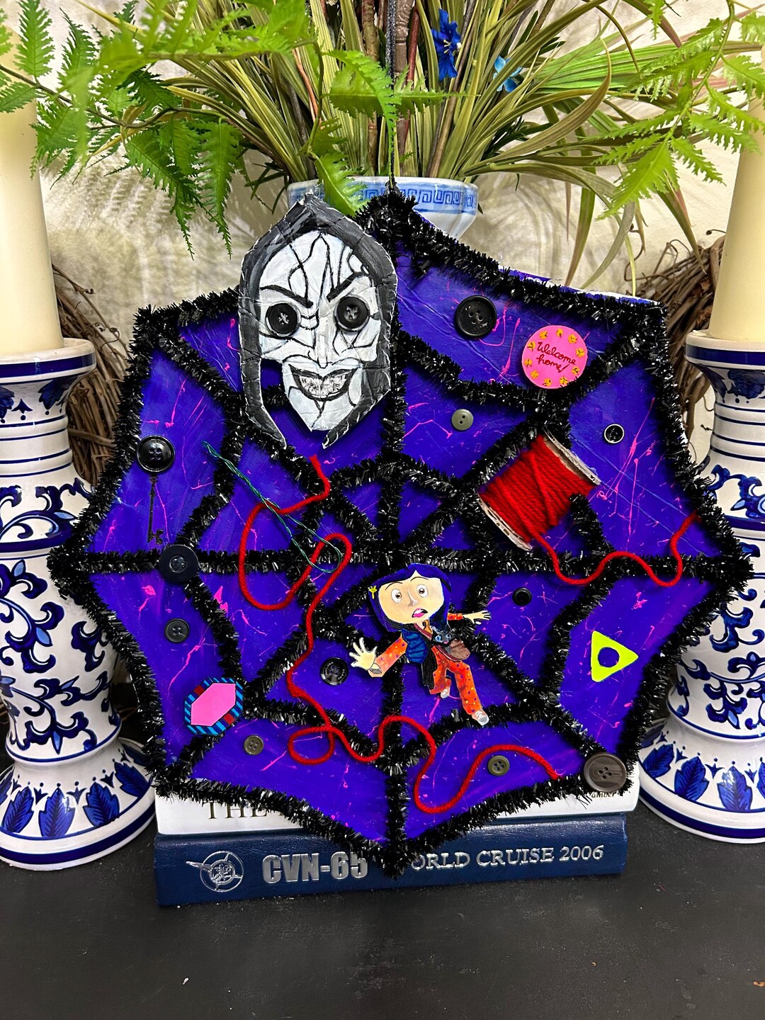 Coraline and the Beldam Web Scene Wall Decor - Etsy