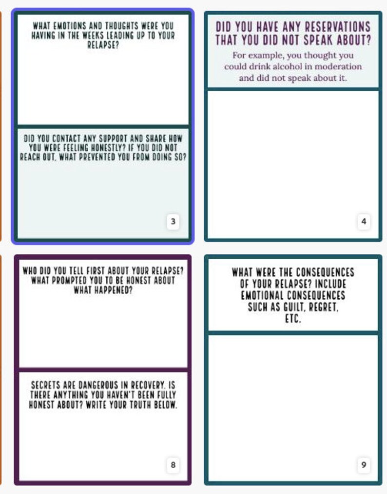 Relapse Resilience Workbook - Etsy