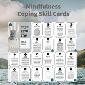 Mindfulness Coping Skills Cards - Etsy