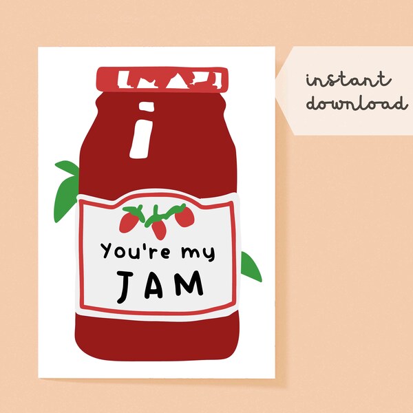 You're My Jam Card - Etsy