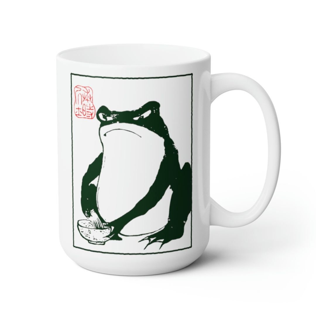 Grumpy Frog Mug Funny Frog Mug Matsumoto Hoji Frog Art - Etsy Canada