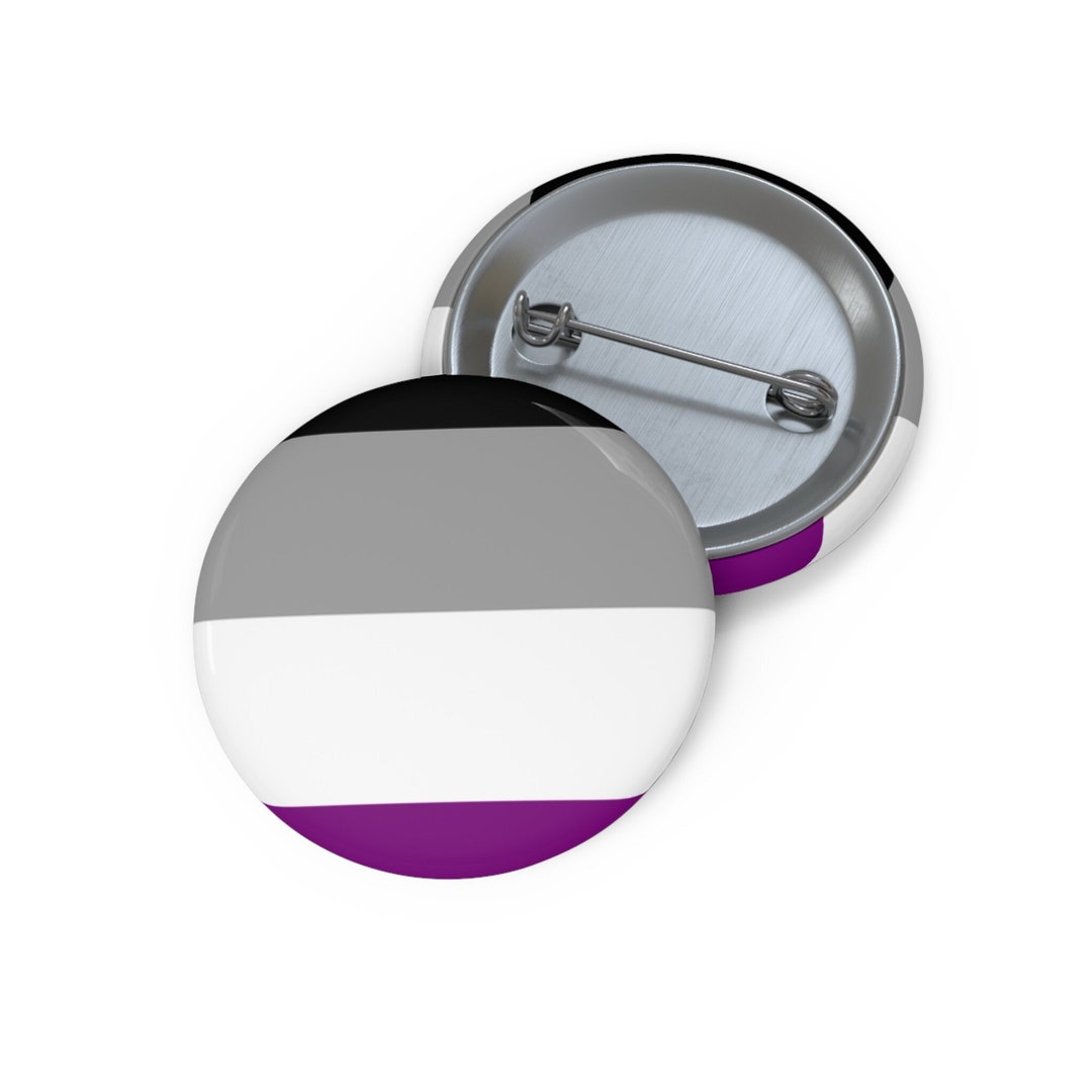 Asexual Pride Asexual Flag Badge Pin Back Button LGBT Pins - Etsy