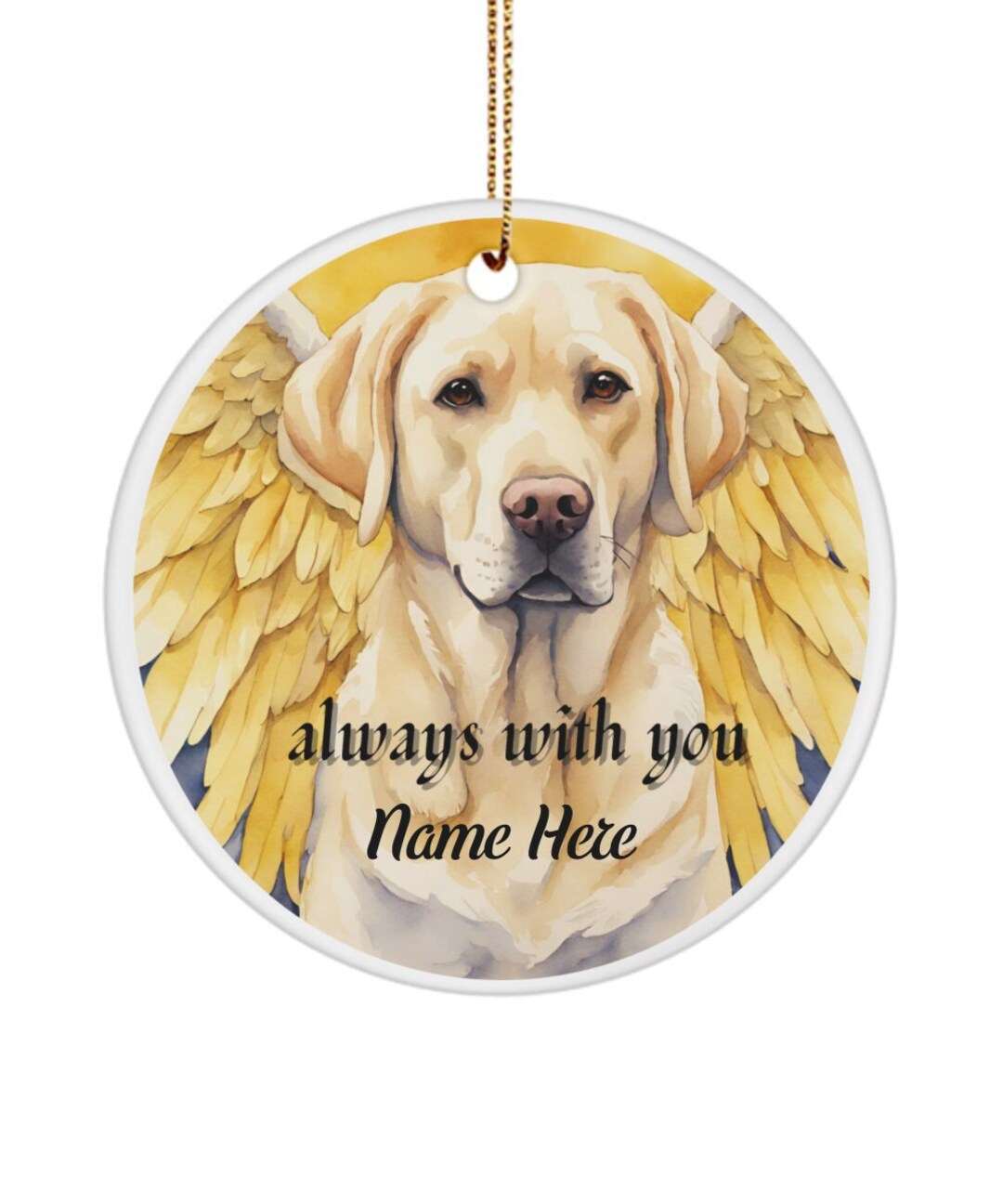 Yellow Lab Angel Christmas Ornament: Pet Memorial - Etsy