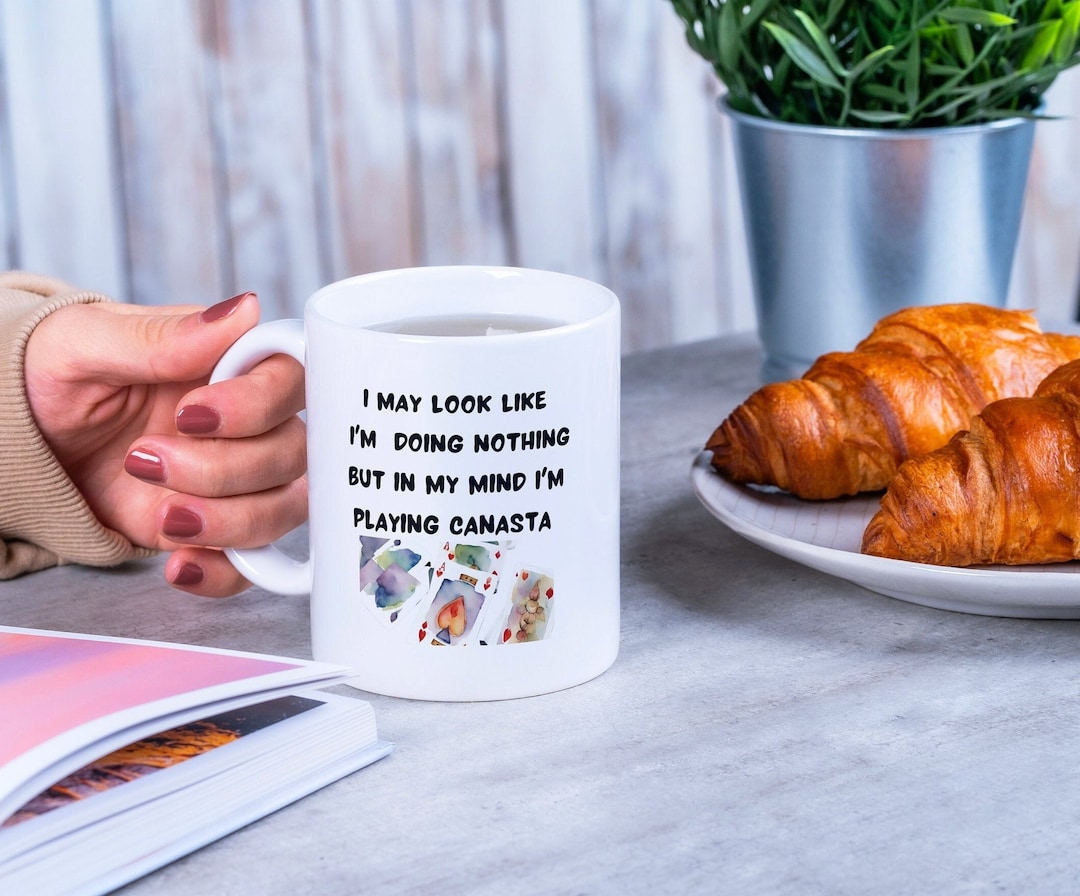 Canasta Player Mug: Funny Card Game Gift - Etsy