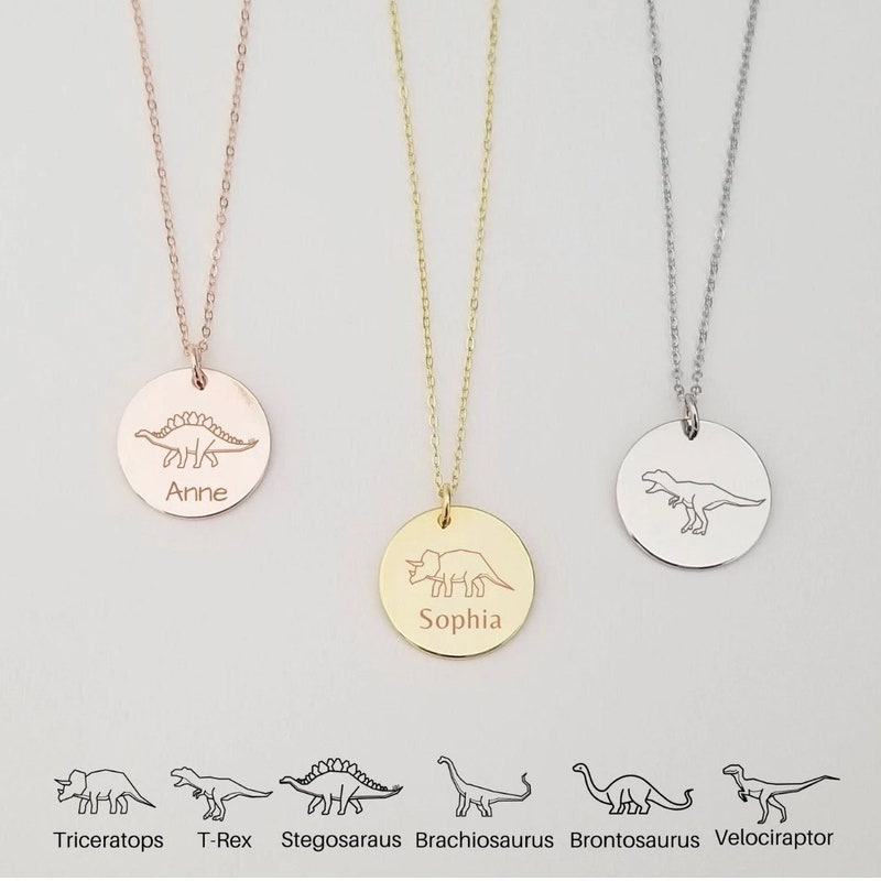Dinosaur Necklace - Etsy
