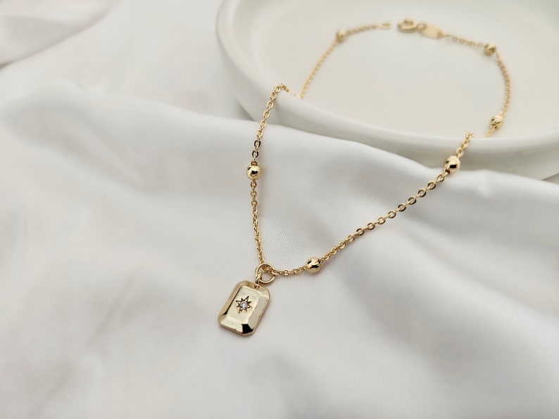 18k Gold Filled Dainty Anklet, Minimalist Chain Ankle Bracelet ...