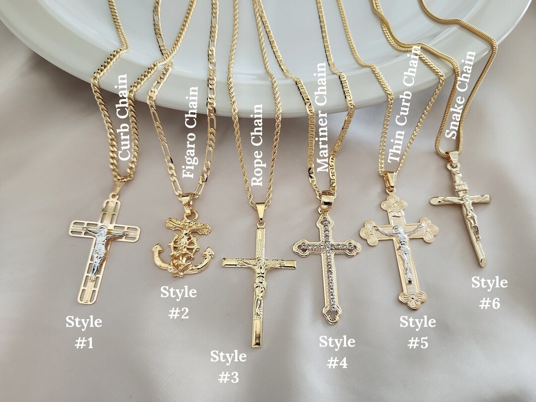 18k Gold Filled Pendant Man Necklace Gold Protection Pendant Necklace ...