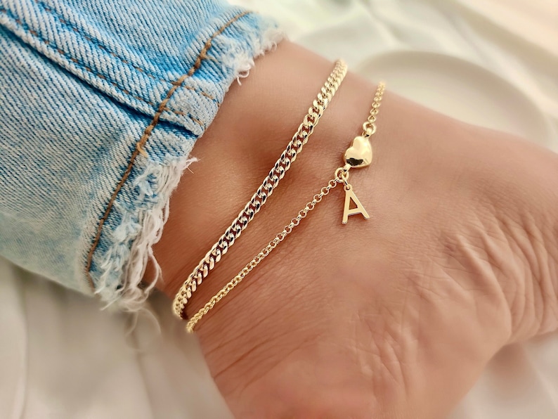 Gold anklet - Etsy