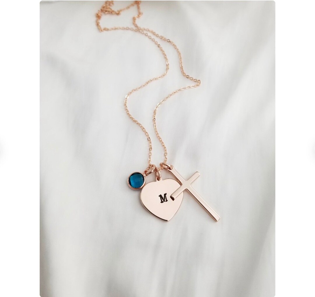 Children's Cross Necklace, Kids Dainty Cross Necklace, Baptism Gift for ...