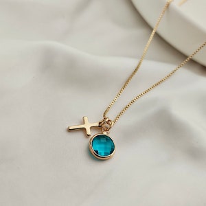 Dainty Cross Necklace, Small Cross Pendant, Tiny Cross Necklace ...