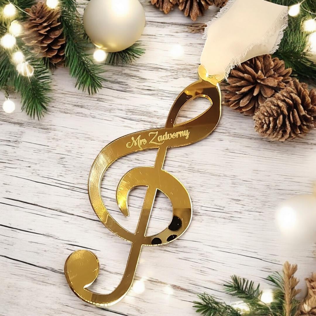 Custom Musical Note Ornament - Etsy