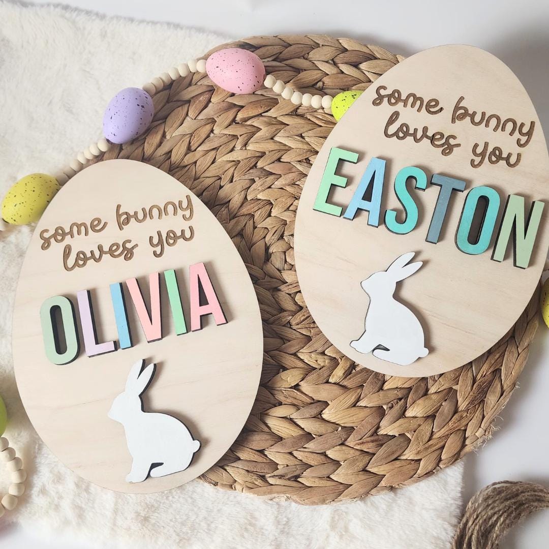 Custom Egg Name Puzzle - Etsy