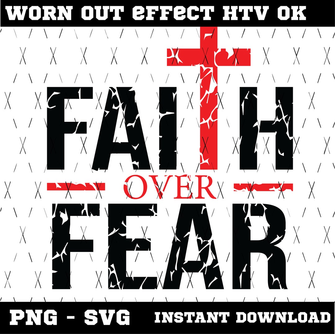 FAITH OVER FEAR Png Svg - Etsy