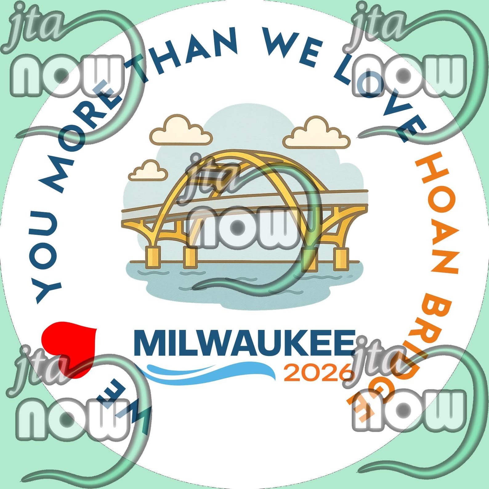 JW Milwaukee 2026 International Convention We Love You Stickers, Gift ...