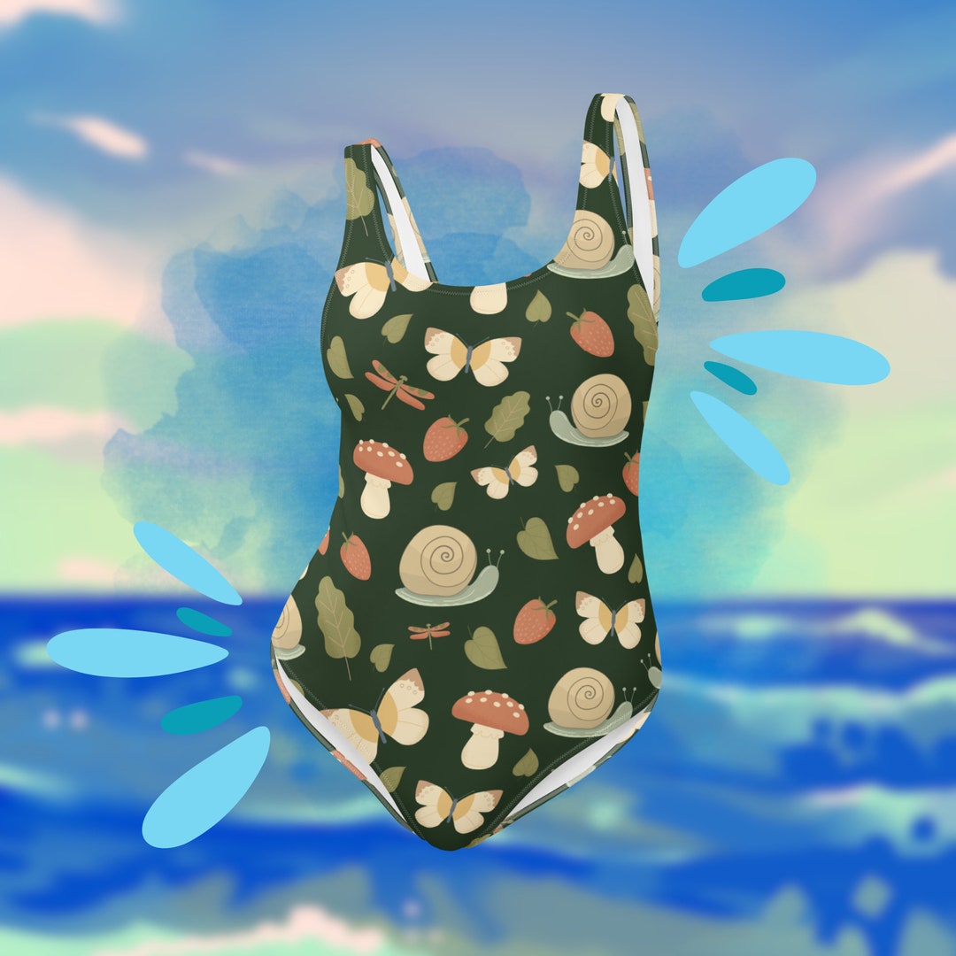 Cottagecore Swimsuit | Printed One Piece Suit | Summer | Swimming ...
