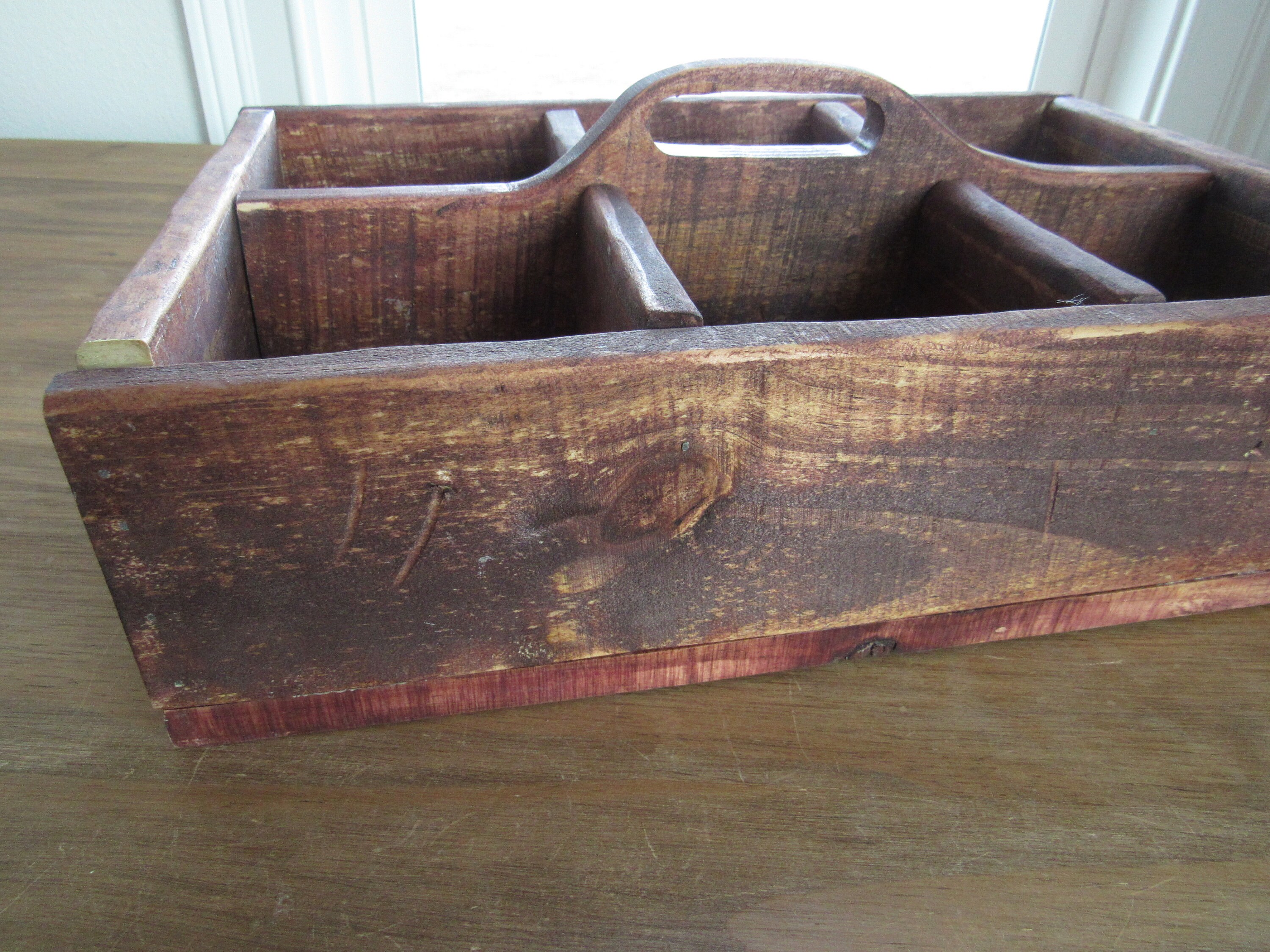 Flat Wooden Caddy /handmade Tray / Rustic Serving Tray / Modern Rustic ...