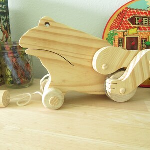 Solid Wooden Toy Frog/old Fashion Wooden Toys/untreated Non-toxic Wood ...