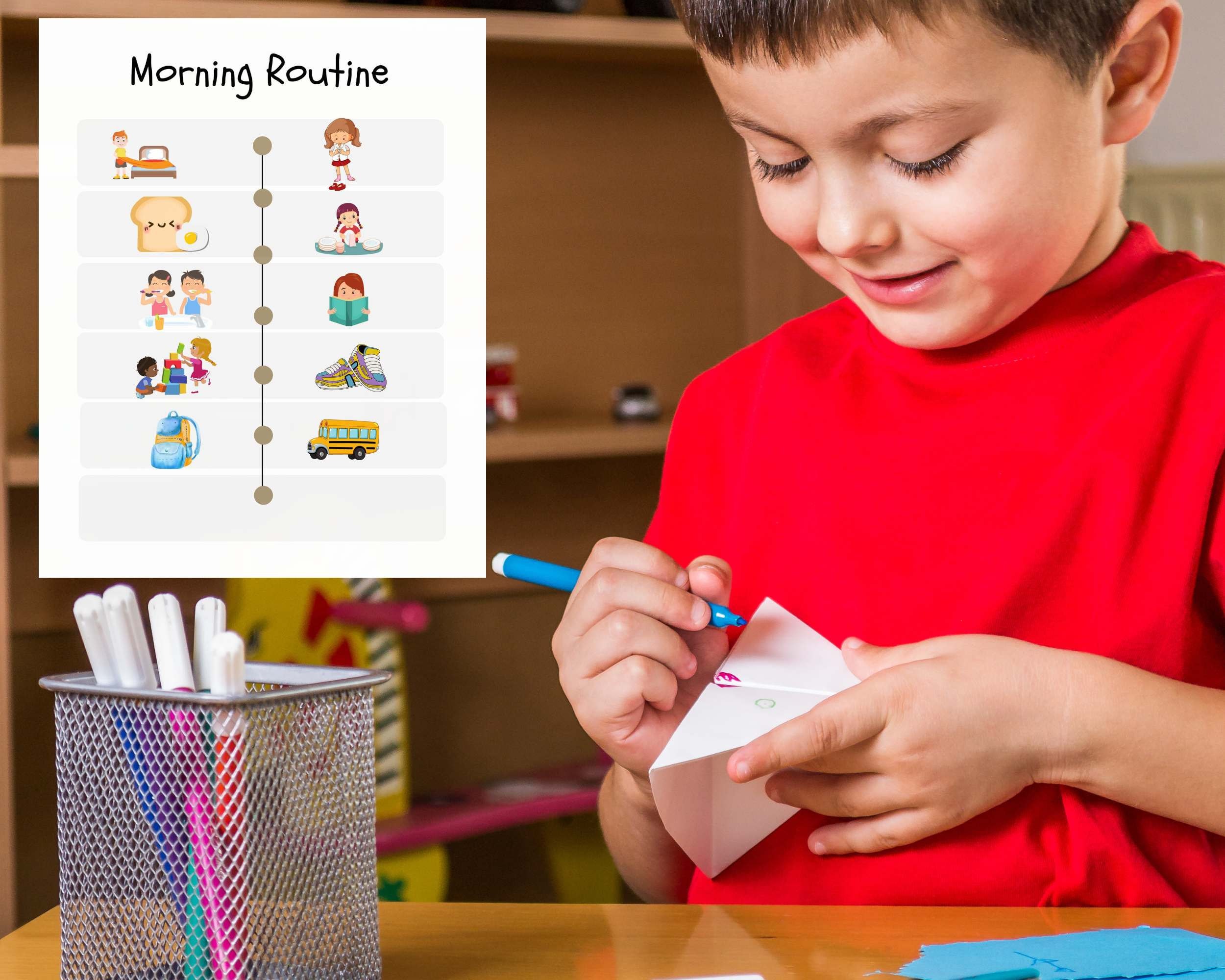 Kids Morning Routine Printable, Toddler Morning Routine, Kids Morning ...