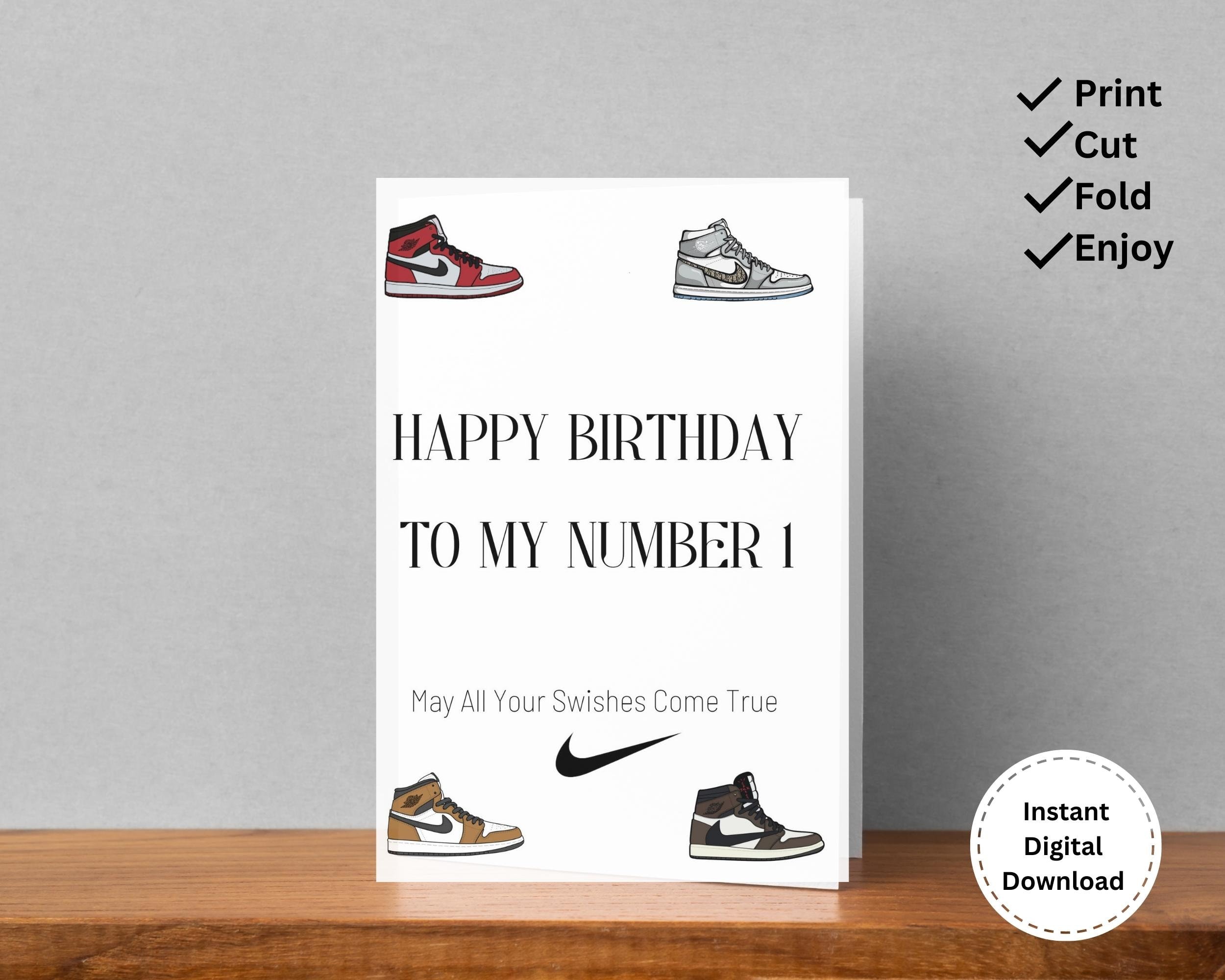 Sneakerhead Instant Download Birthday Card, Hypebeast Birthday Card ...
