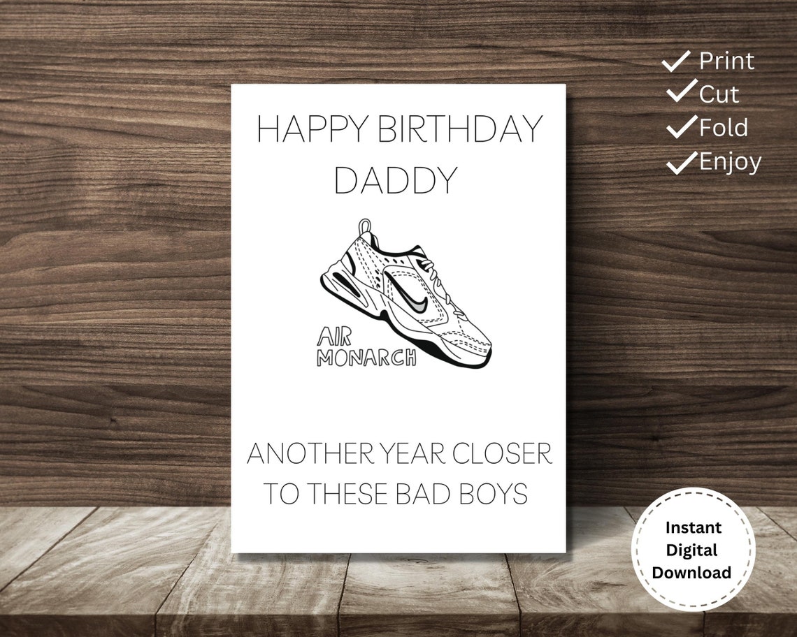 Sneakerhead Instant Download Birthday Card, Hypebeast Birthday Card ...