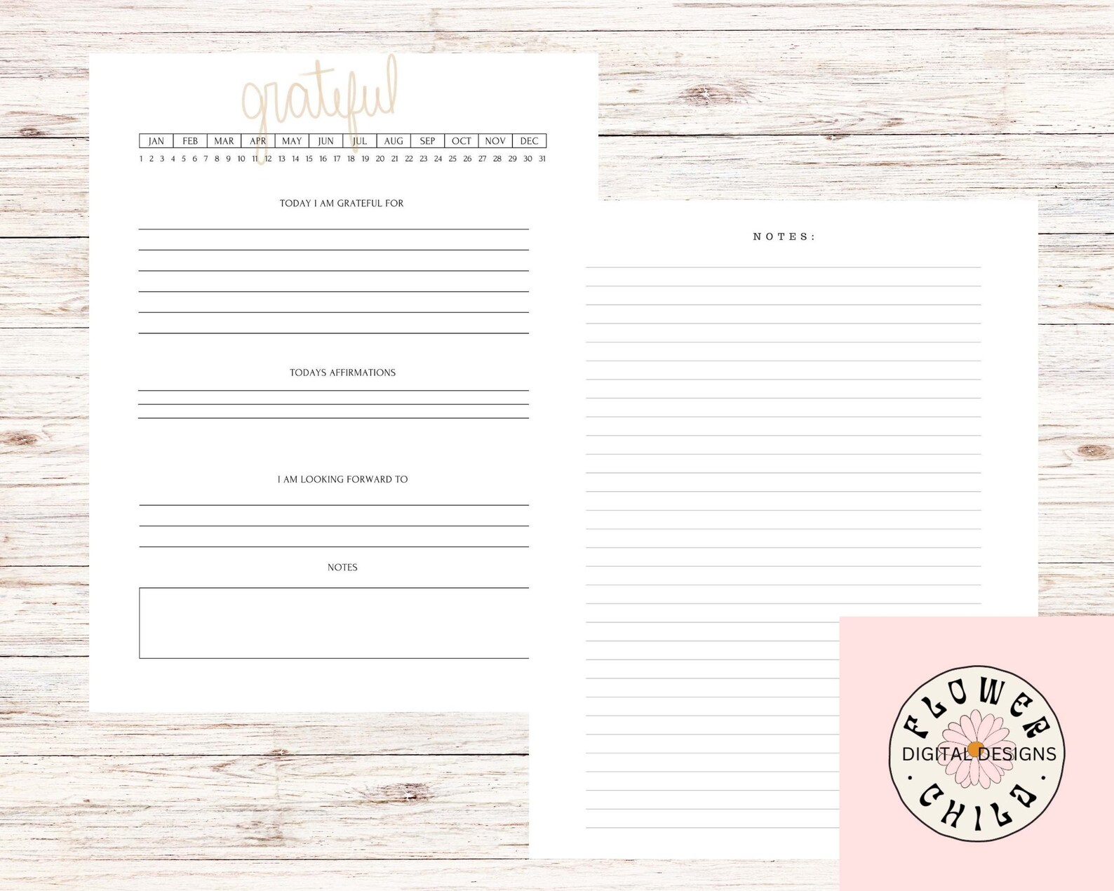 Printable Planner Bundle, Instant Download Planner, Minimalist Planner ...