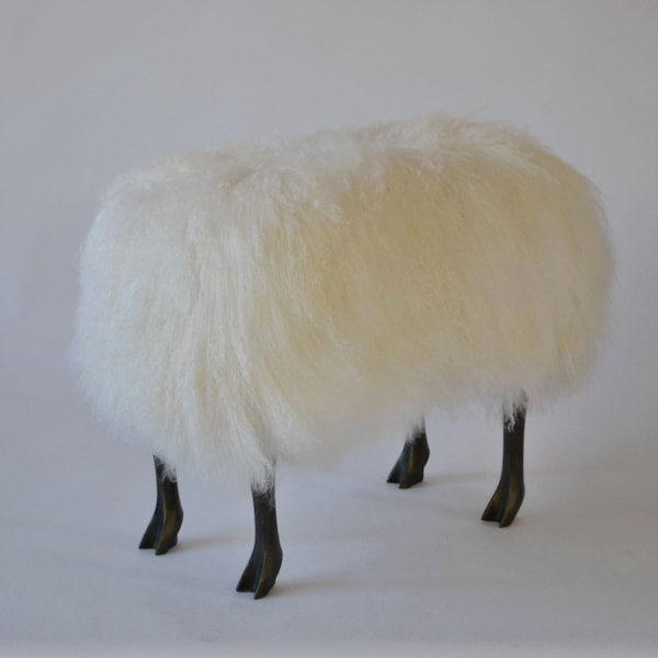 Sheepskin Bench - Etsy