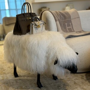 Small Grazing Sheep Sculpture Bench/footrest in Lalanne Style Made of ...