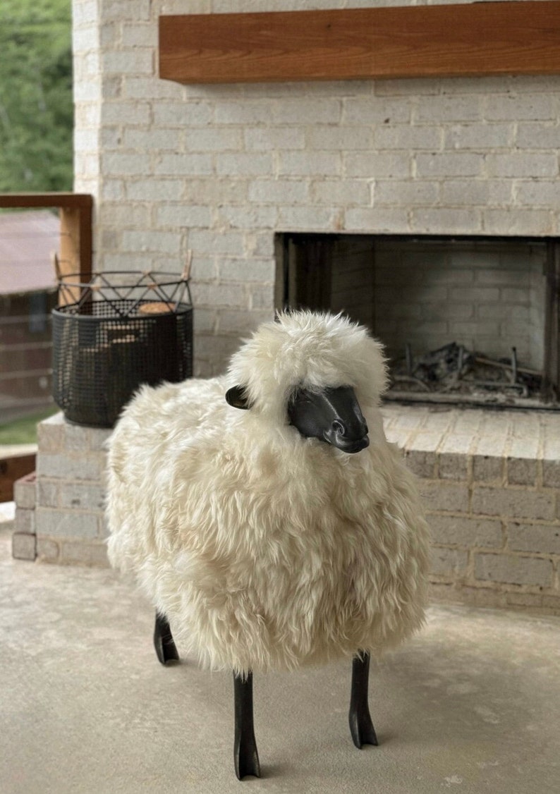 Handmade Sheepskin Sheep Stool: Lalanne Style Sculpture - Etsy