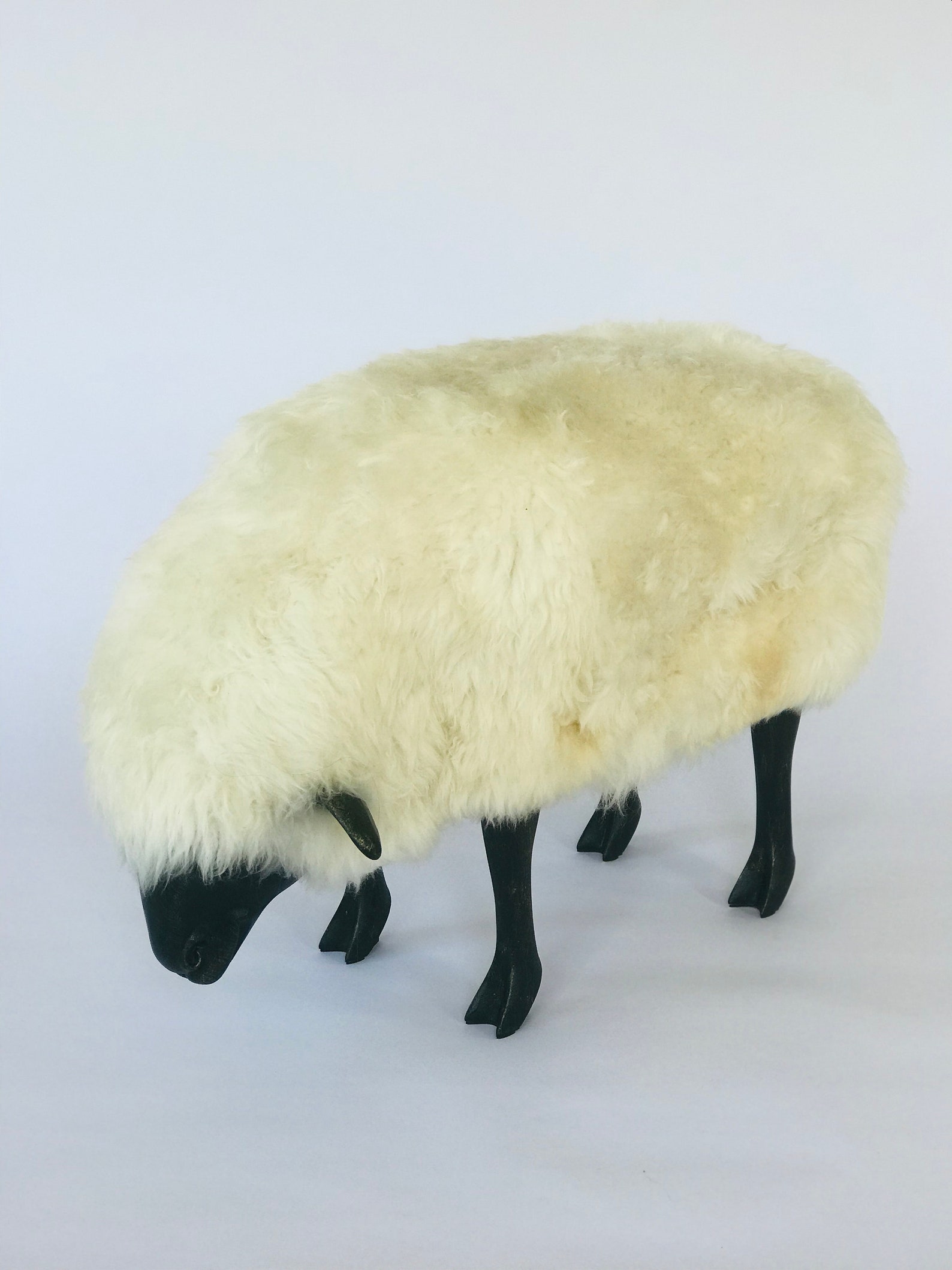 Small Grazing Sheep Sculpture Bench/footrest in Lalanne Style Made of ...