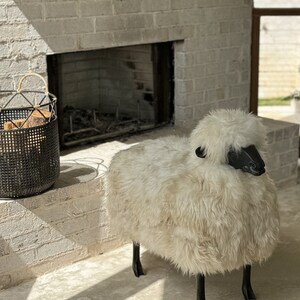 Handmade Sheepskin Sheep Stool: Lalanne Style Sculpture - Etsy